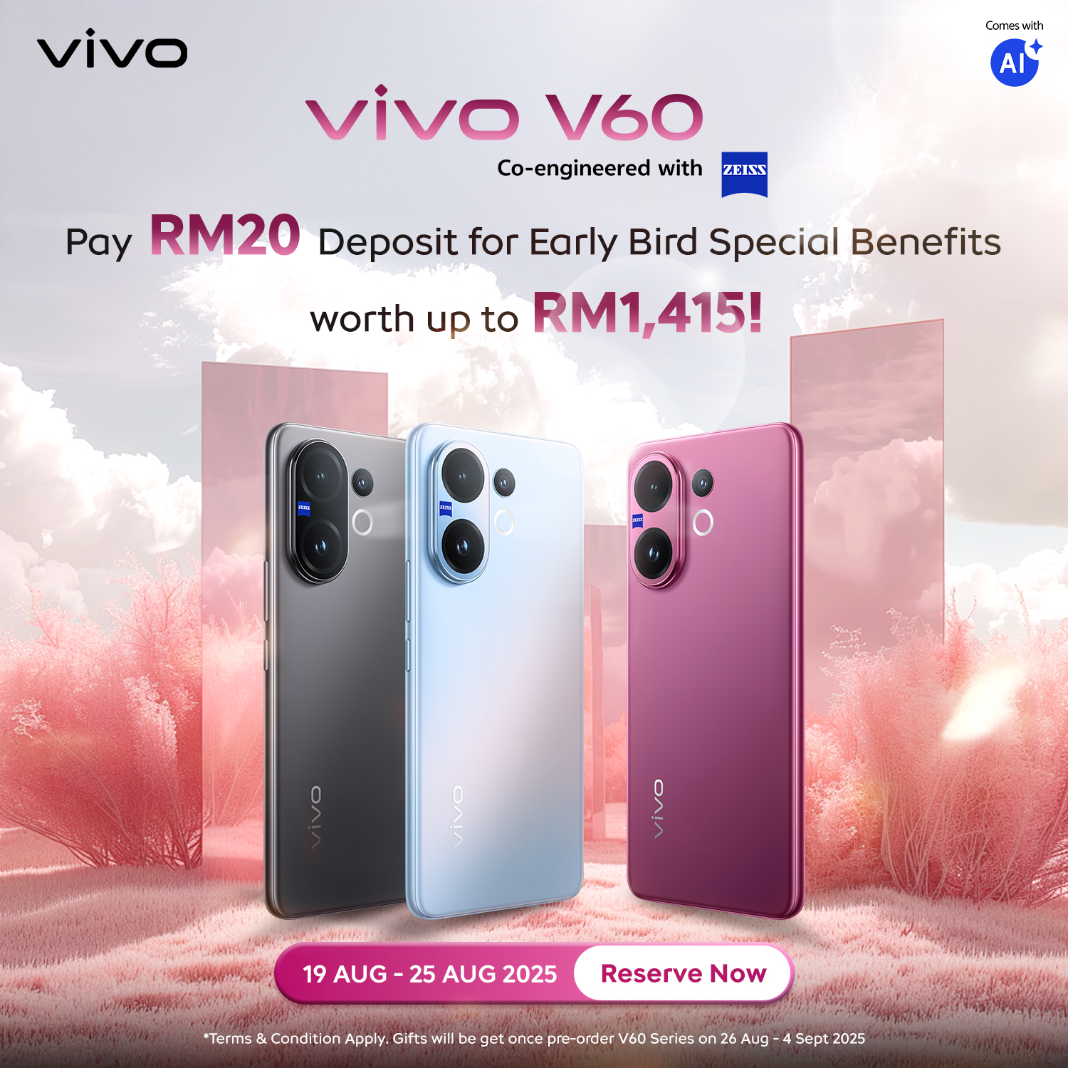V60 Series 5G (RM20 Deposit)